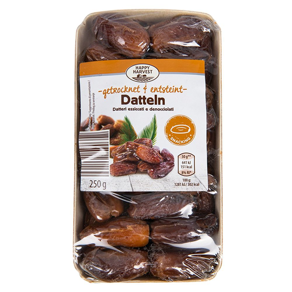 ROKSH Trockenfrüchte HAPPY HARVEST Datteln getrocknet & entsteint 250g