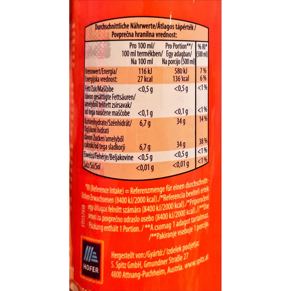 ROKSH Softdrinks Eistee Pfirsich 0,5l