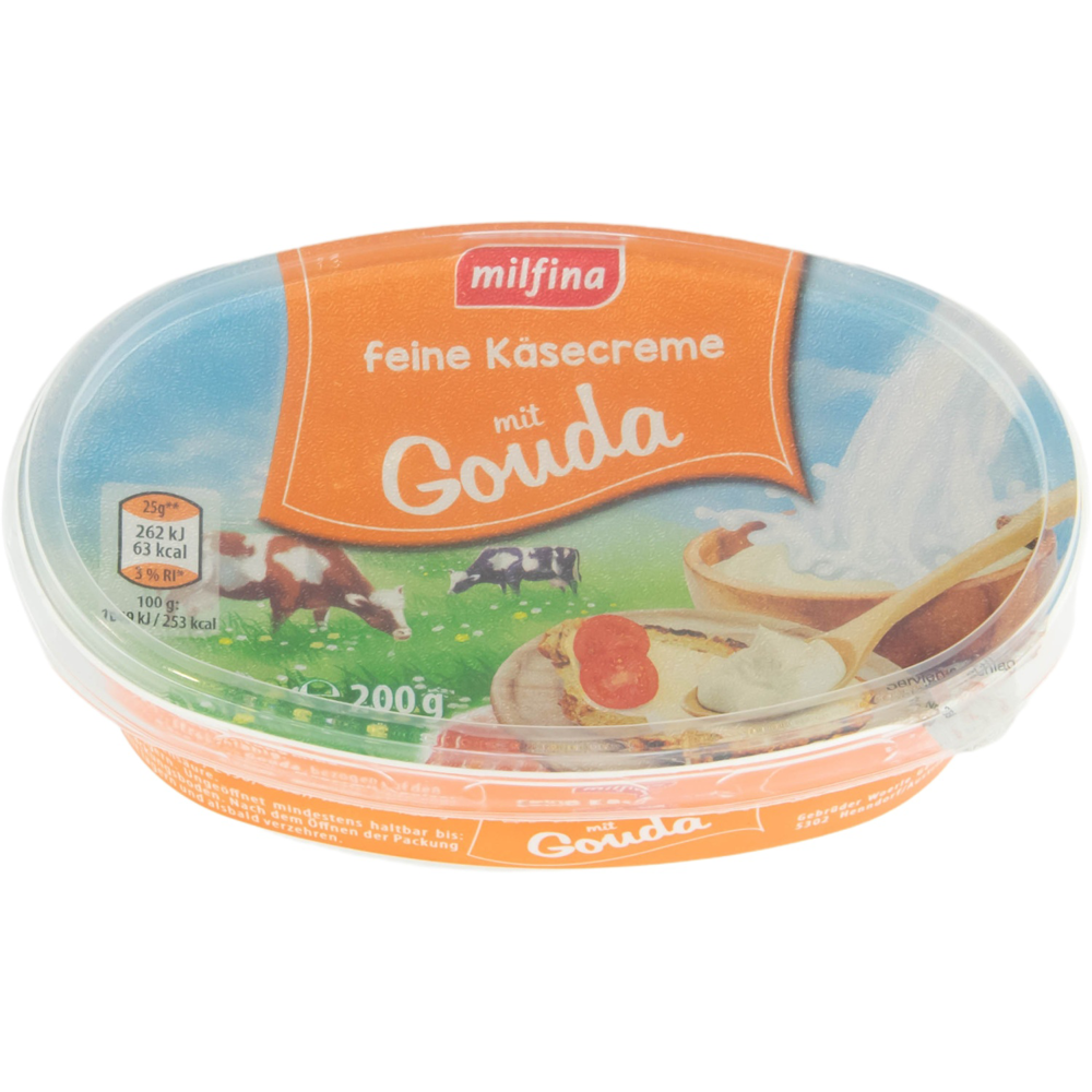ROKSH Frischkäse & Co MILFINA Feine Käsecreme mit Gouda 200g