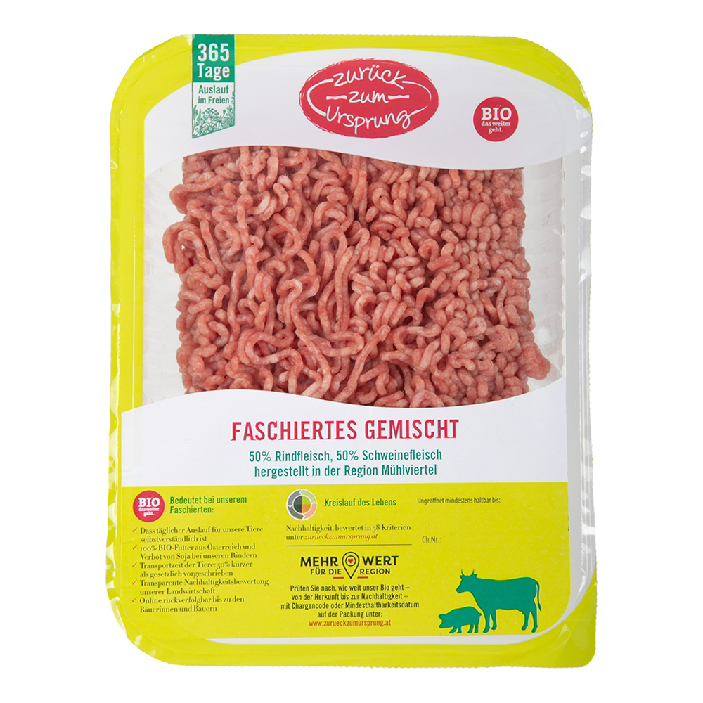 ROKSH Faschiertes ZURÜCK ZUM URSPRUNG Faschiertes Gemischt 400g