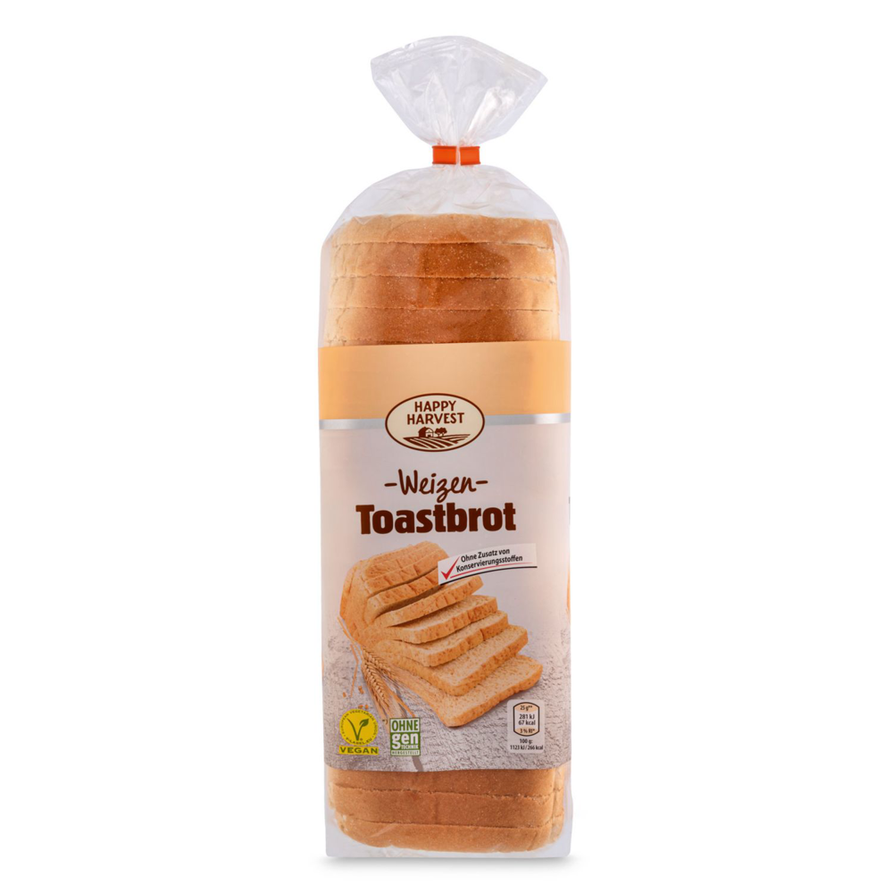 ROKSH Brot & Gebäck HAPPY HARVEST Weizen Toastbrot 500g
