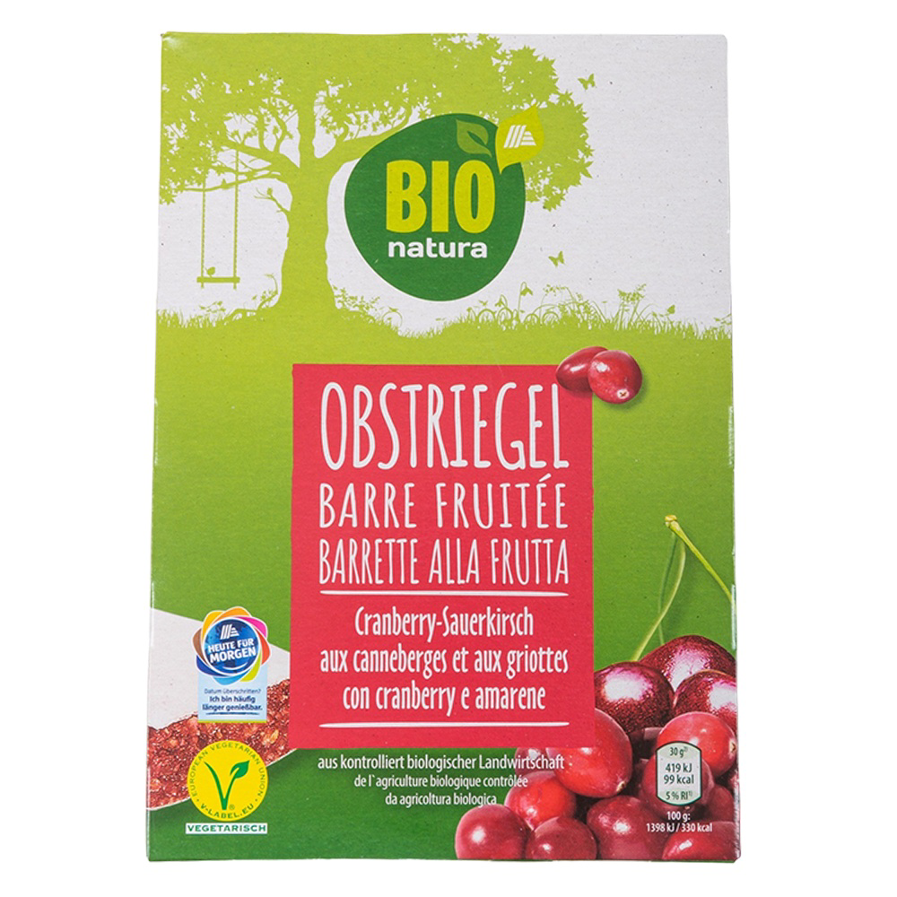ROKSH Müsli & Cerealien BIO NATURA Bio Obstriegel Cranberry-Kirsch