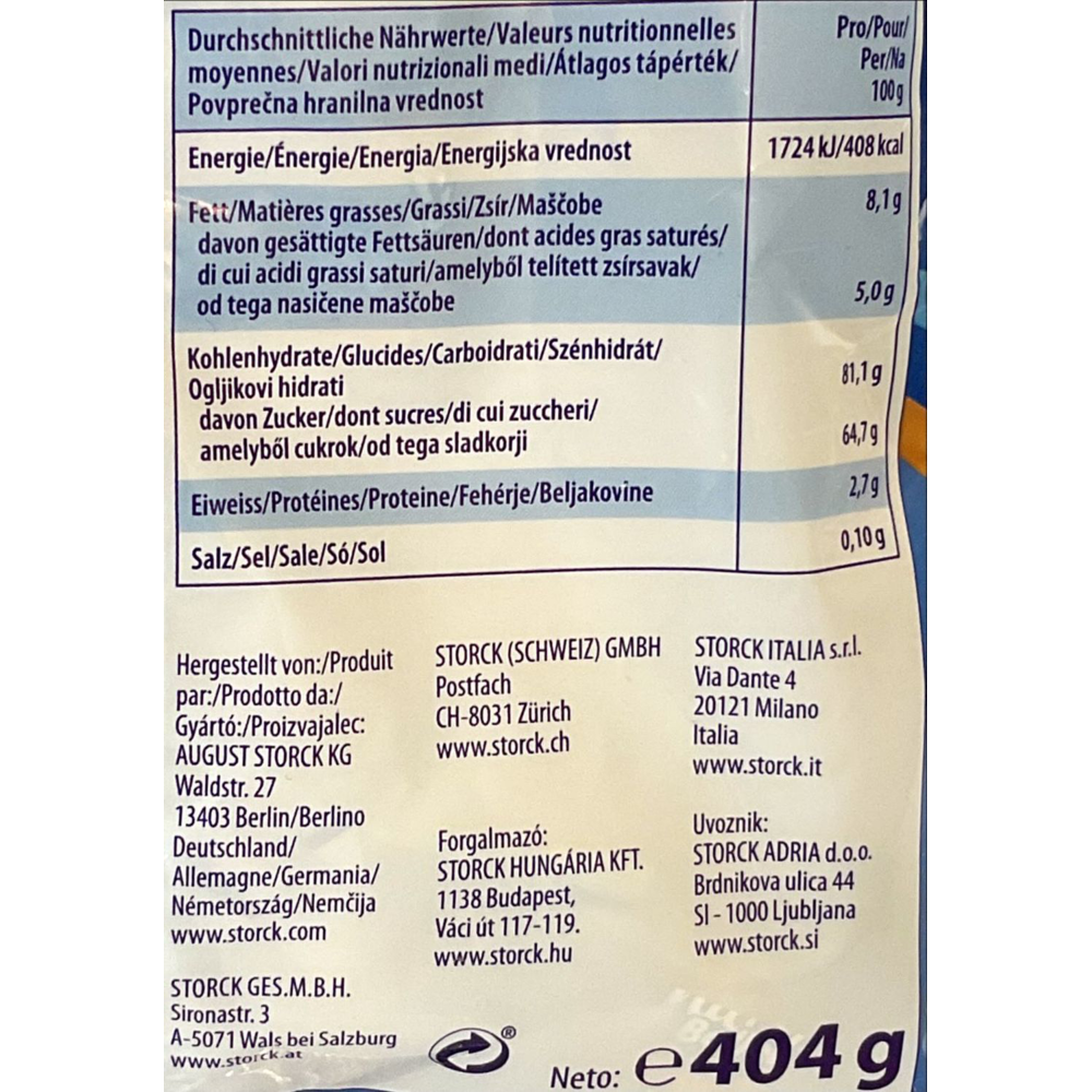 ROKSH Bonbons & Kaugummi STORCK Milch Boller 404g