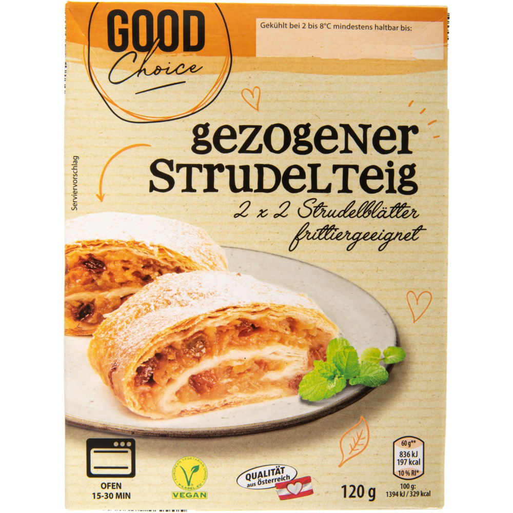 ROKSH Teig- & Backwaren GOOD CHOICE gezogener Strudelteig 120g