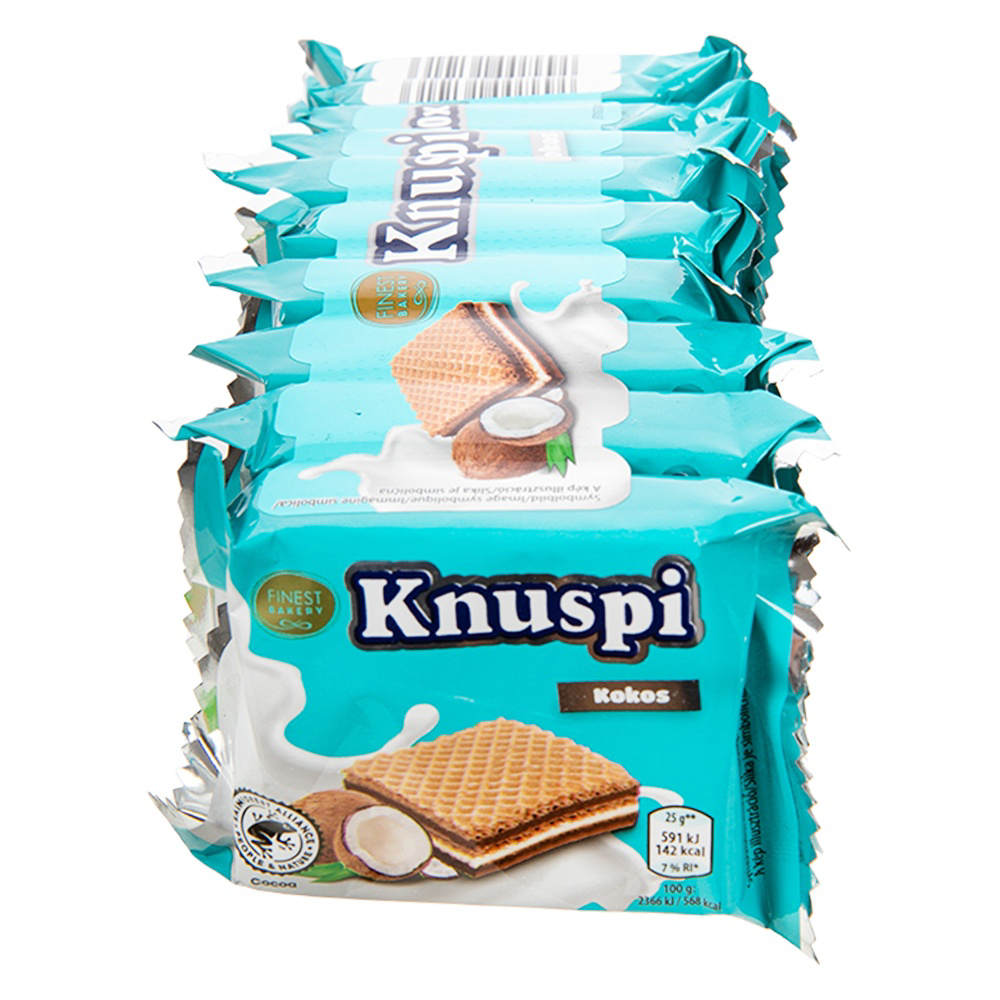 ROKSH Waffeln FINEST BAKERY Knuspi 10x Kokos 250g