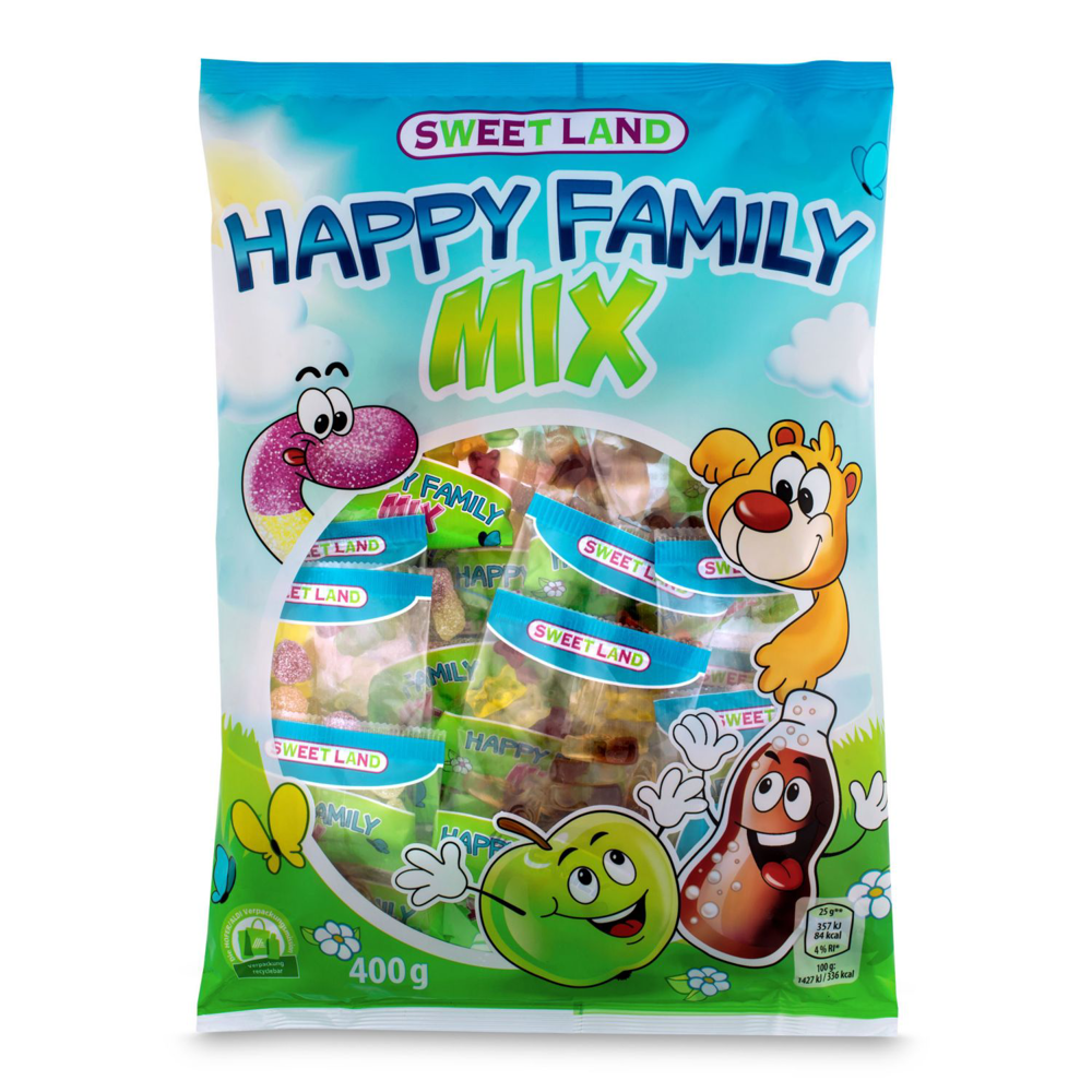 ROKSH Fruchtgummi SWEET LAND Happy Family Mix 400g