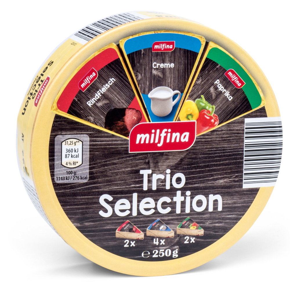ROKSH Frischkäse & Co MILFINA Trio Selection 250g