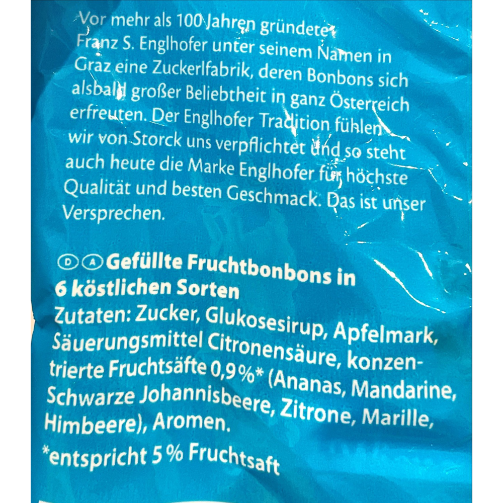 ROKSH Bonbons & Kaugummi ENGLHOFER Wiener Zuckerl 180g