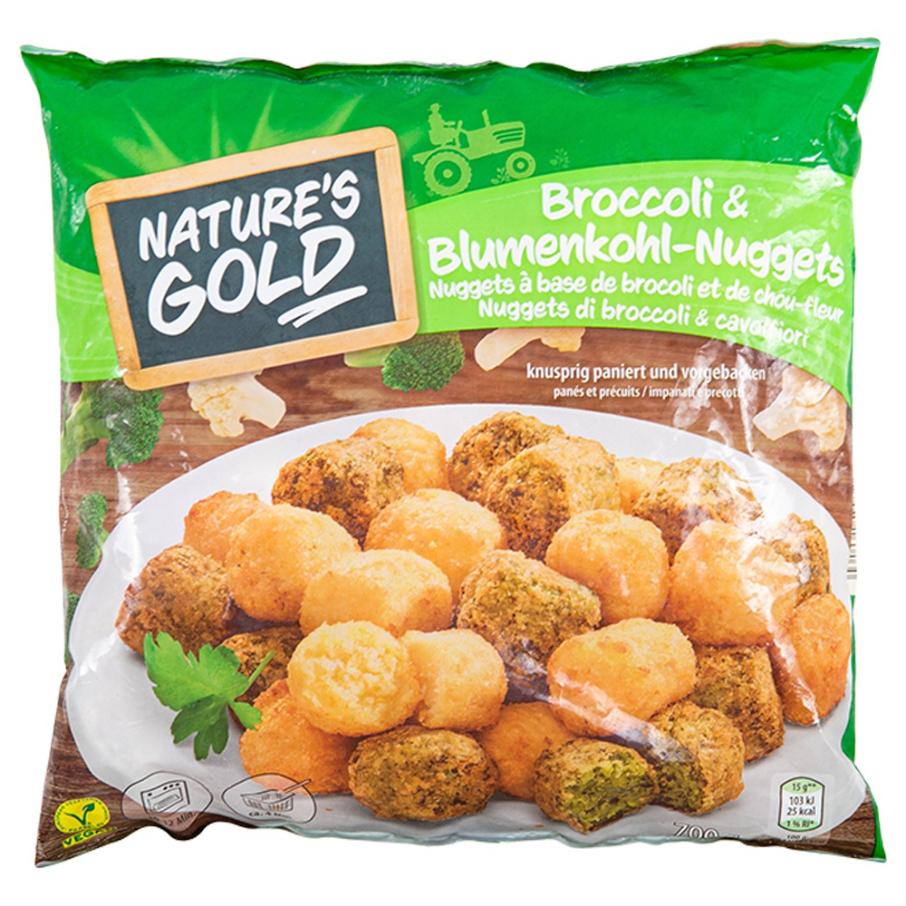 ROKSH Gemüse & Obst NATURE'S GOLD Broccoli & Blumenkohl-Nuggets 700g