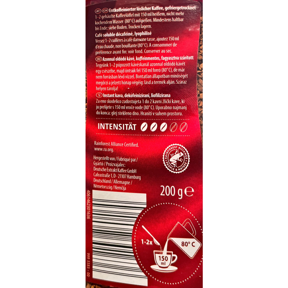 ROKSH Kaffee, Kakao & Co AMAROY Kafee Gold entkoffeiniert 200g