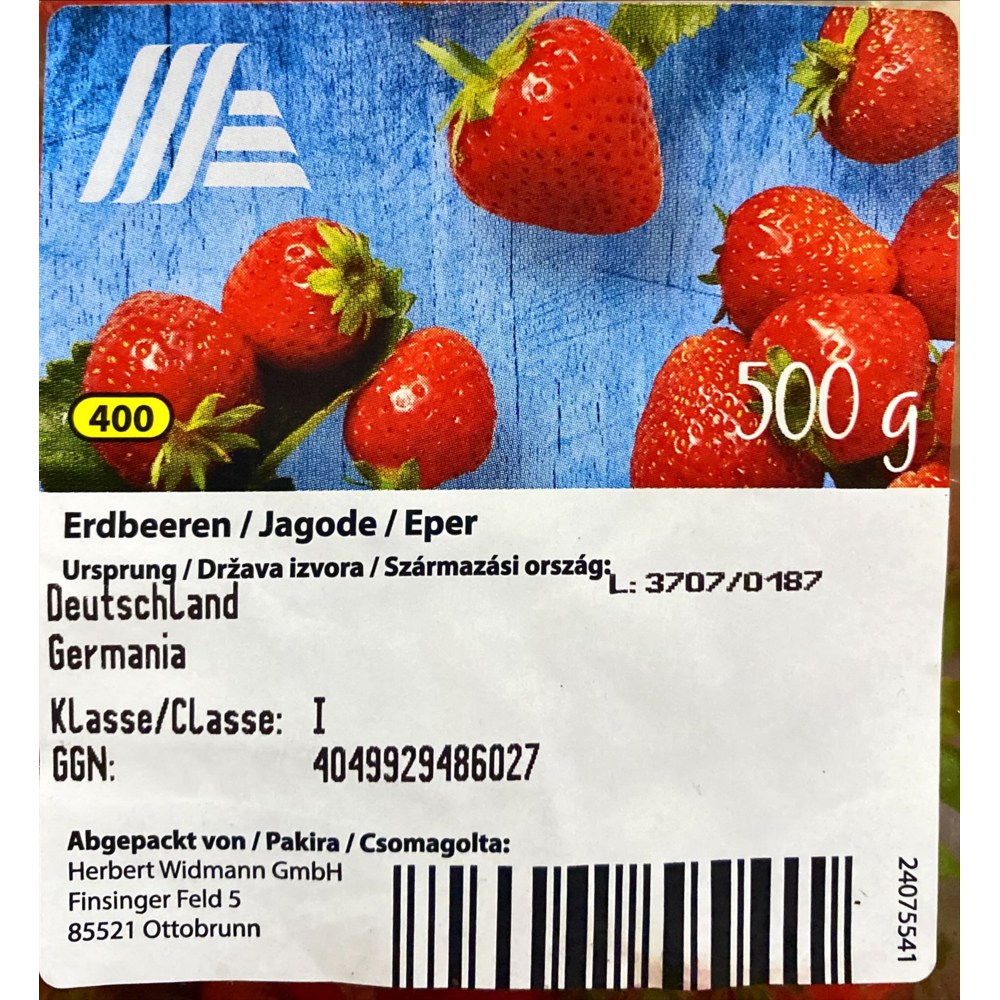ROKSH Obst HOFER MARKTPLATZ Erdbeeren 500g HOFER