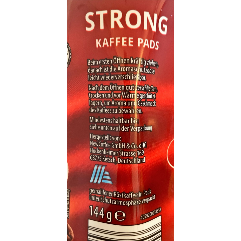 ROKSH Kaffee, Kakao & Co AMAROY Kaffeepads Strong 144g