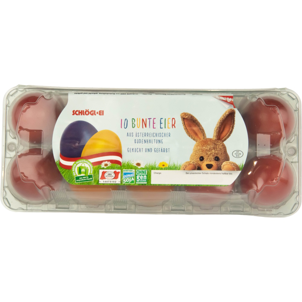 ROKSH Eier SCHLÖGI EI Bunte Eier 10 Stück