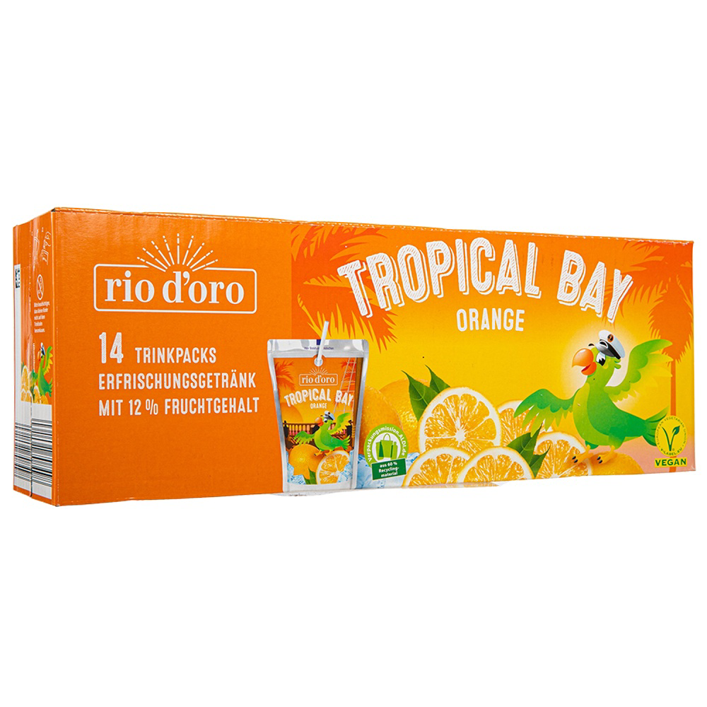 ROKSH Fruchtsäfte RIO D´ORO Tropical Bay Orange 14x200ml
