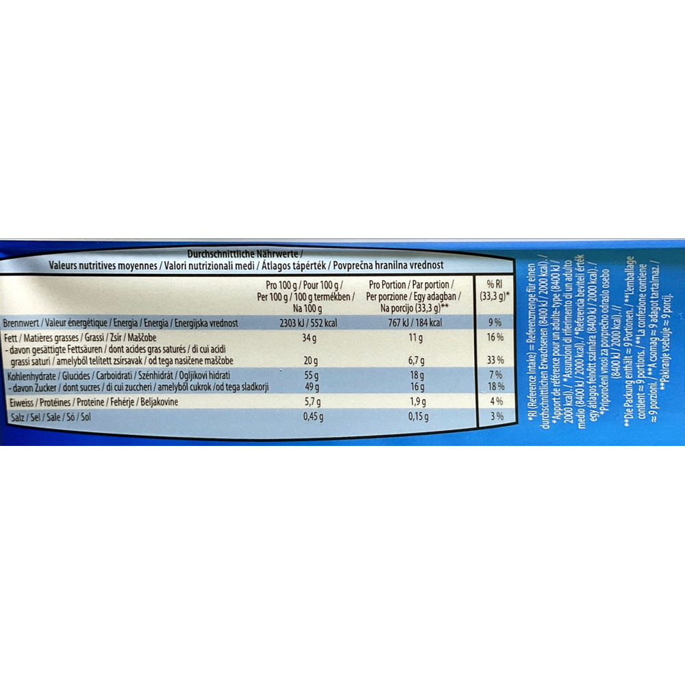 ROKSH Tafelschokolade CHOCEUR Schokolade Cookie&Cream 300g