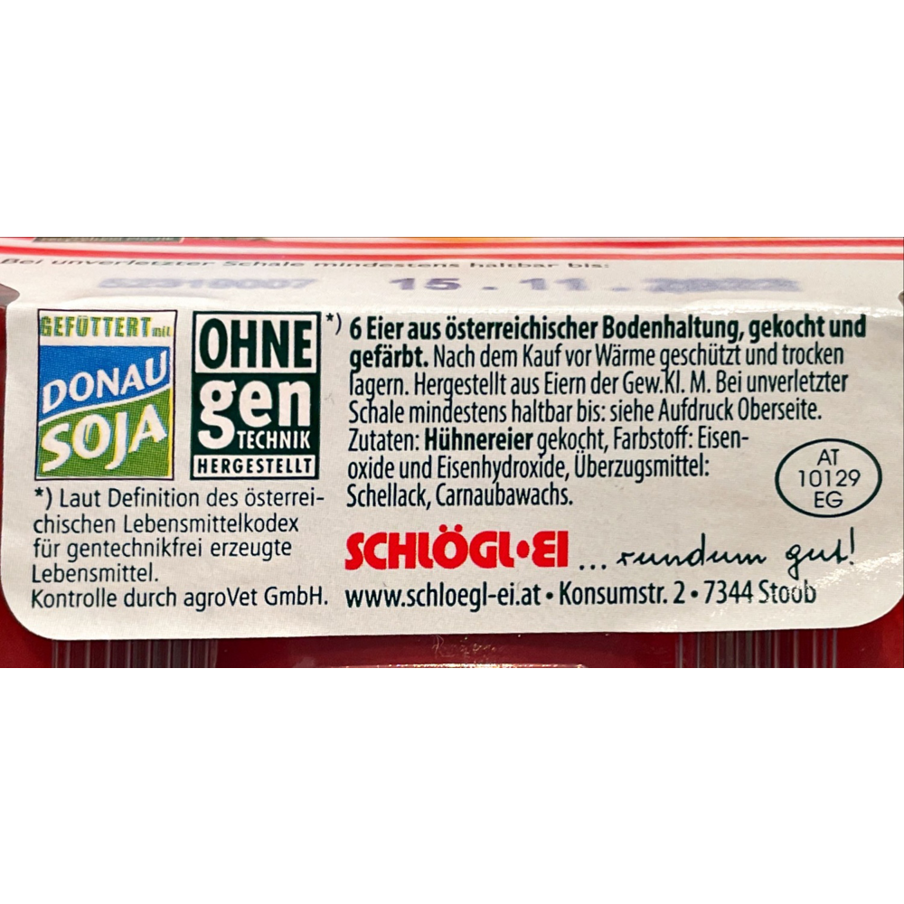 ROKSH Eier SCHÖGL-EI Jausen- und Salateier 6 Stück