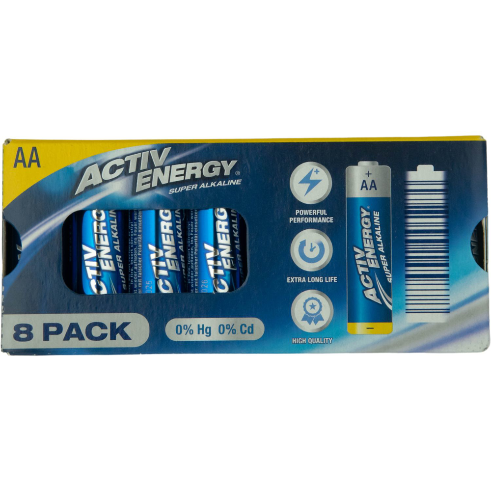 ROKSH Batterien & Akkus ACTIV ENERGY Super Alkaline AAA 8 Stück