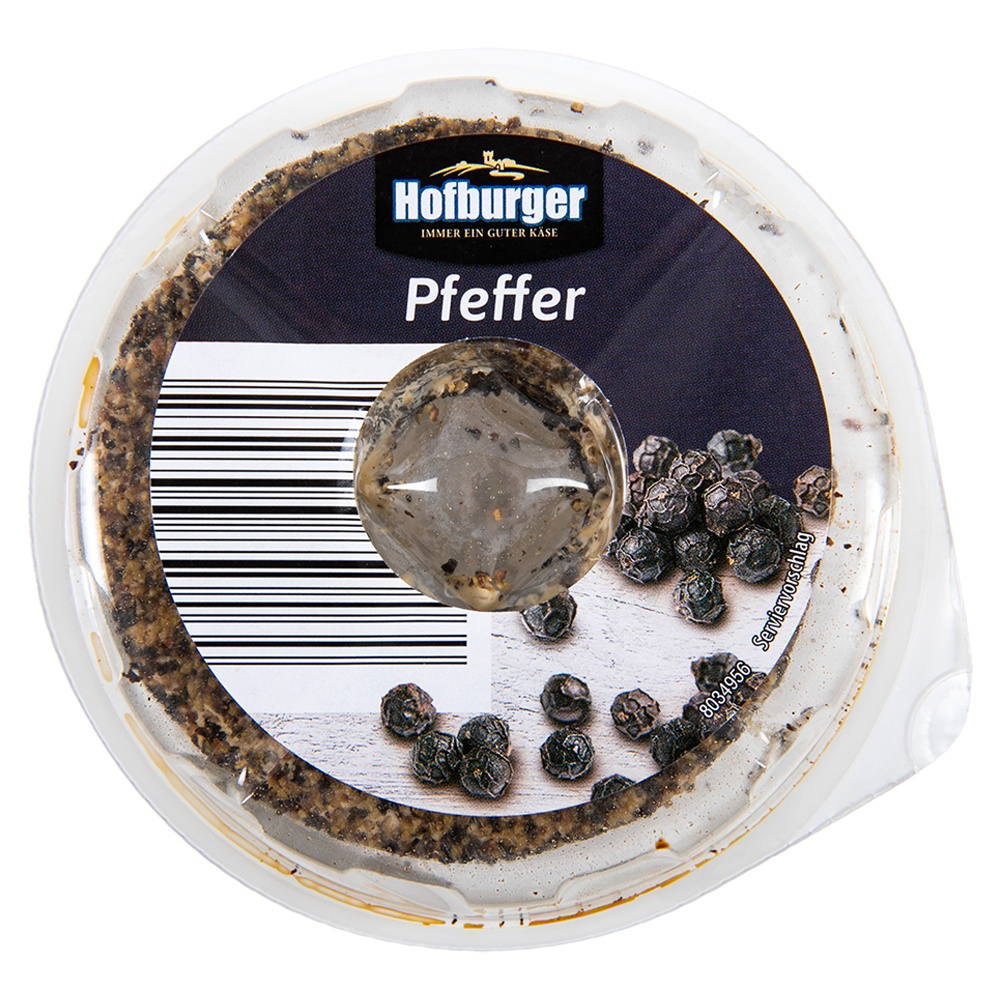 ROKSH Frischkäse & Co HOFBURGER Frischkäsering Pfeffer 125g