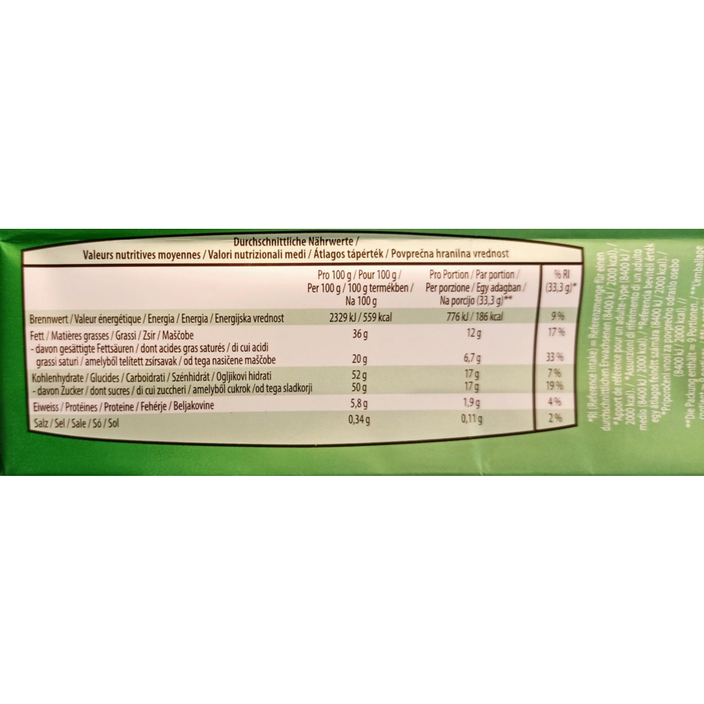 ROKSH Tafelschokolade CHOCEUR Schokolade Toffee&Haselnuss 300g