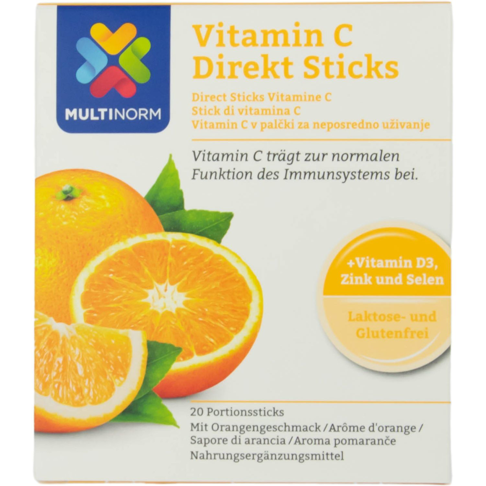 ROKSH Hausapotheke & Sportnahrung MULTINORM Vitamin C Direkt Sticks
