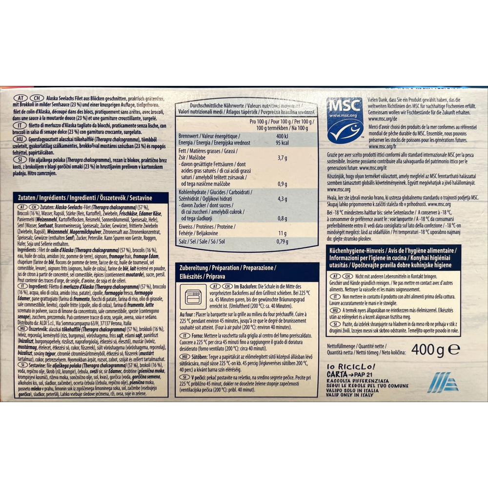 ROKSH Fisch & Meeresfrüchte GOLDEN SEAFOOD Schlemmerfilet Broccoli