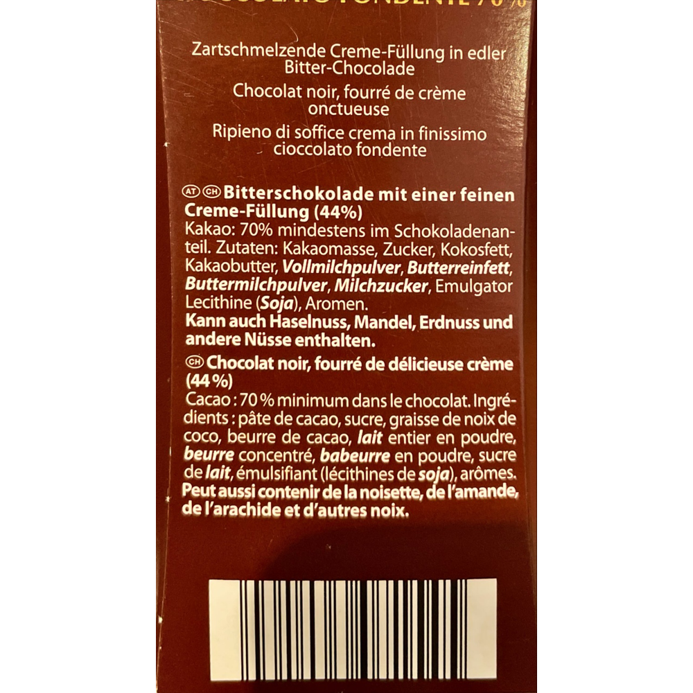 ROKSH Pralinen MOSER ROTH Délice Noir Surfin 70% 200g