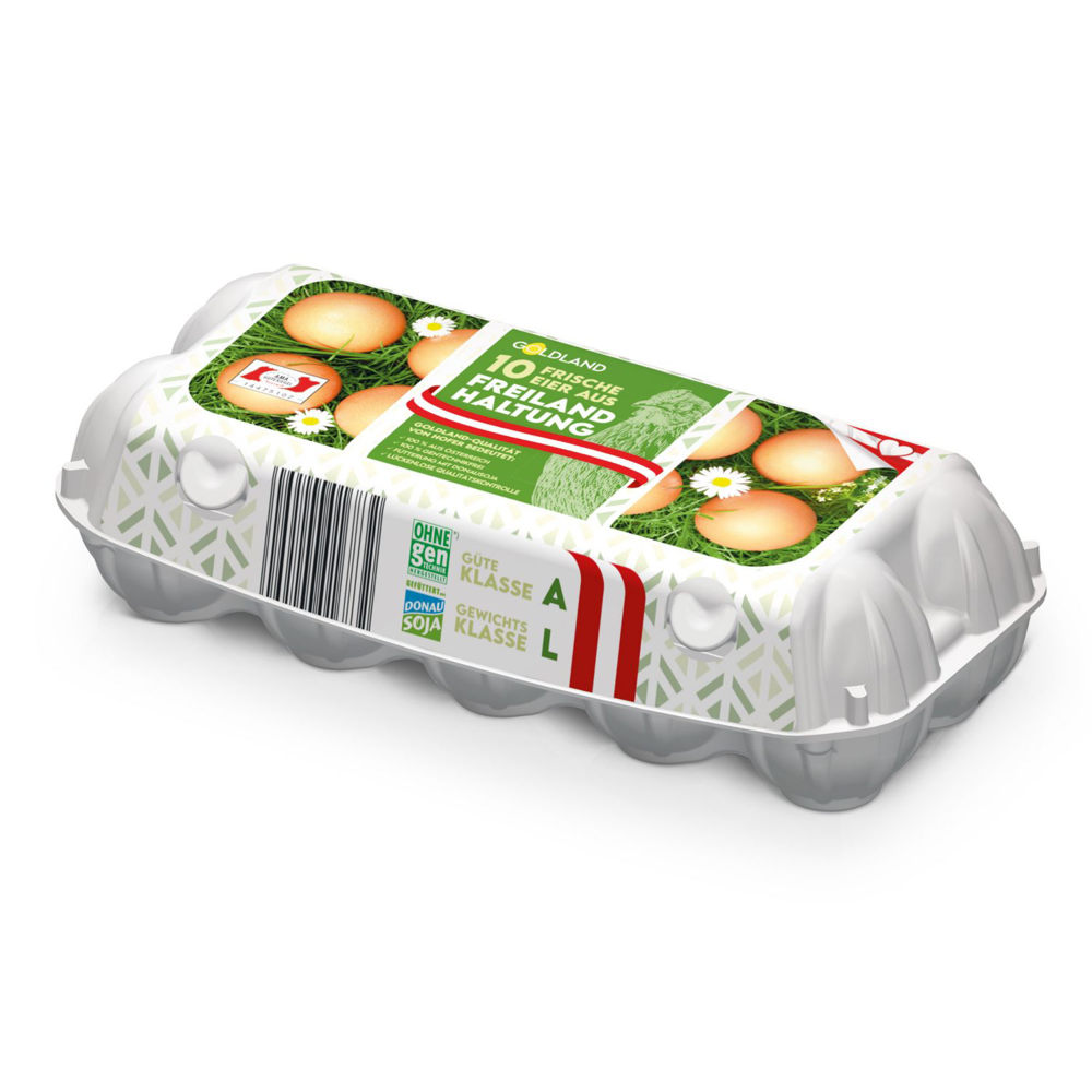 ROKSH Eier GOLDLAND Frische Eier aus Freilandhaltung 10Stk.