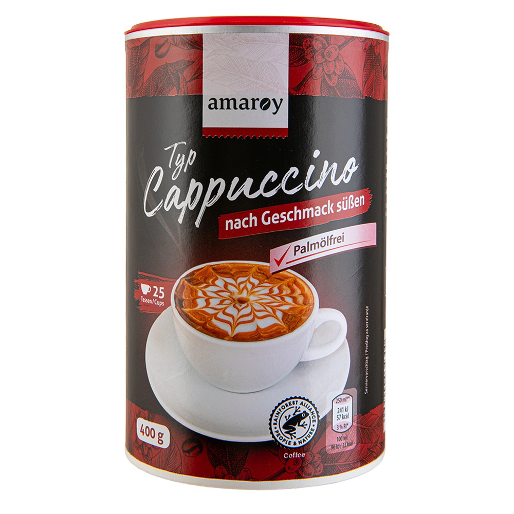 ROKSH Kaffee, Kakao & Co AMAROY Cappuccino nach Geschmack süßen 400g