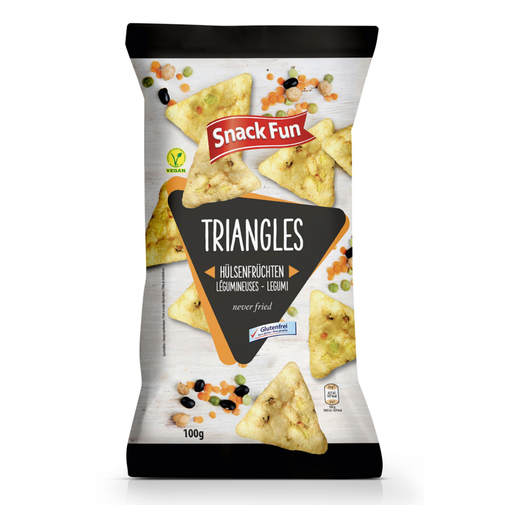 ROKSH Chips SNACK FUN Triangles Hülsenfrüchte 100g