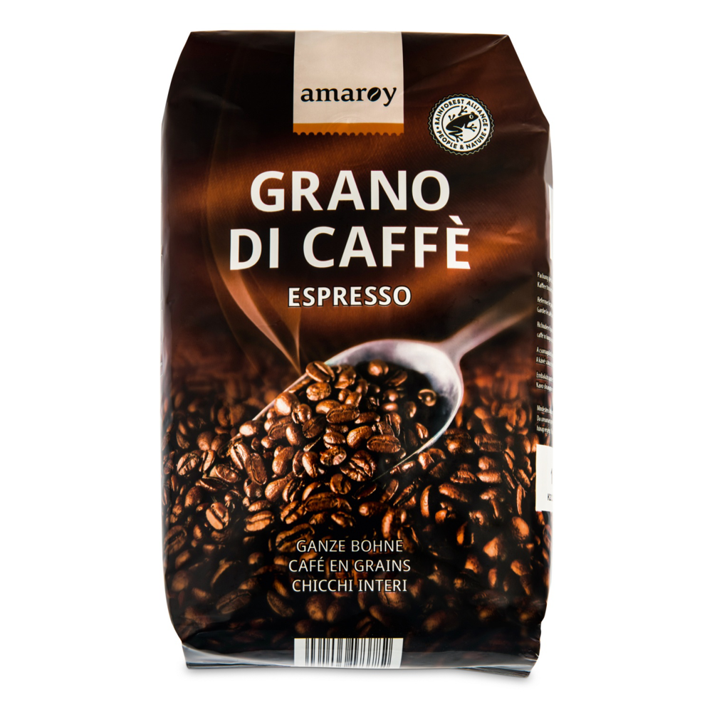 ROKSH Kaffee, Kakao & Co AMAROY Grano di Caffé Espresso, ganze Bohnen