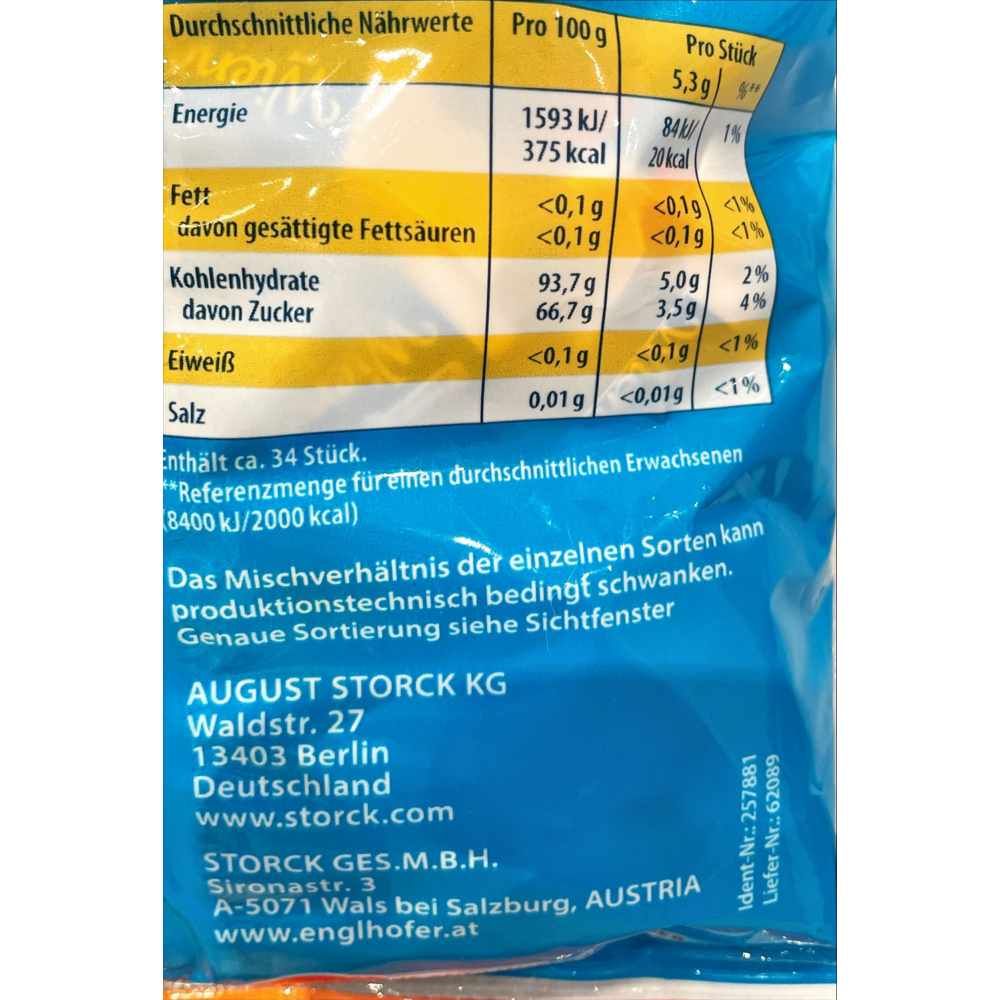 ROKSH Bonbons & Kaugummi ENGLHOFER Wiener Zuckerl 180g