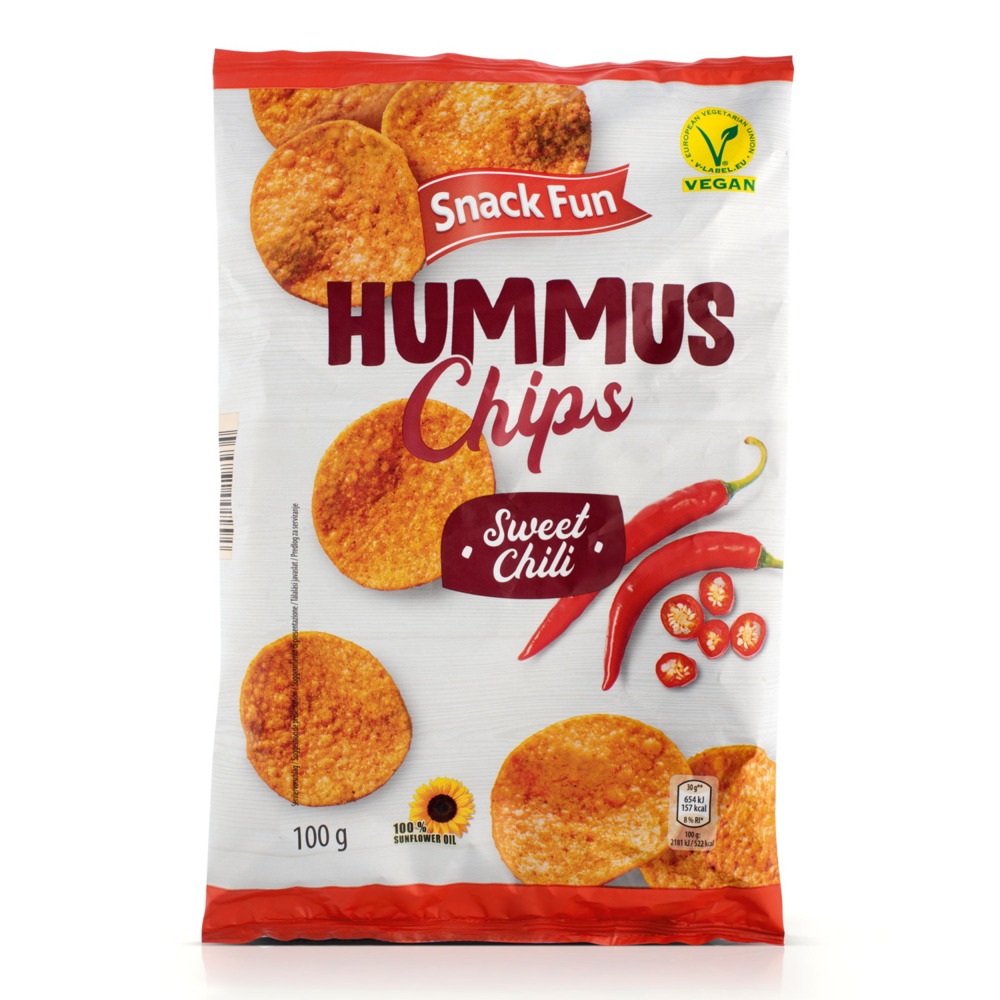 ROKSH Chips SNACK FUN Knabbergebäck mit Kichererbsen und